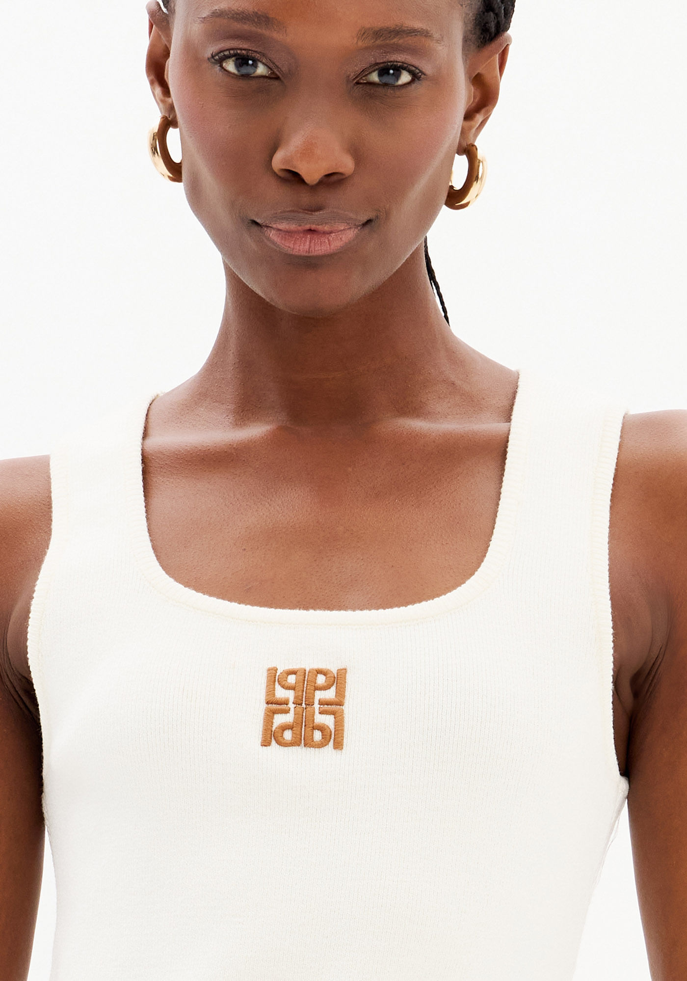 Regata Tricot Decote Quadrado - Lança Perfume